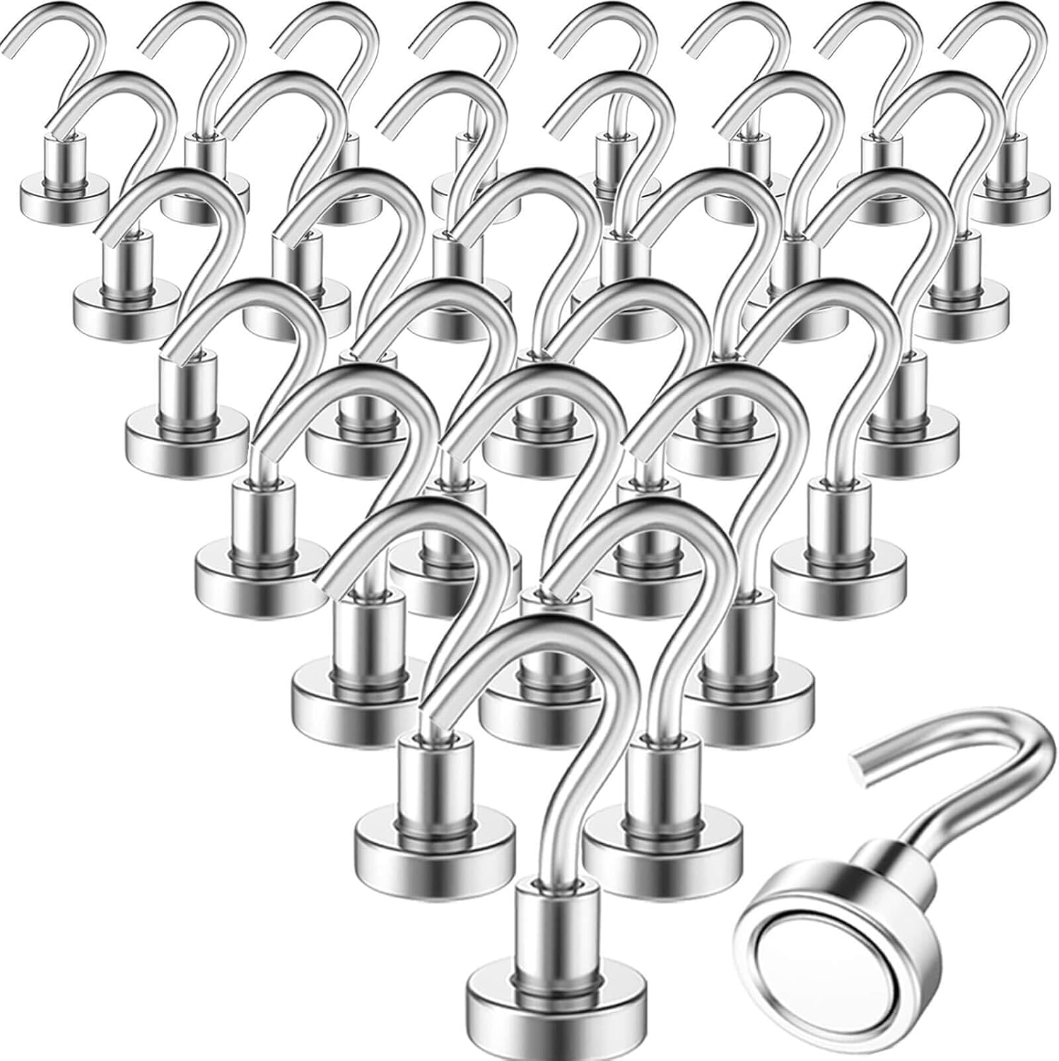 Amazon.com: 30Pcs Super Strong Magnetic Hooks, 25lbs Magnetic Hook ...