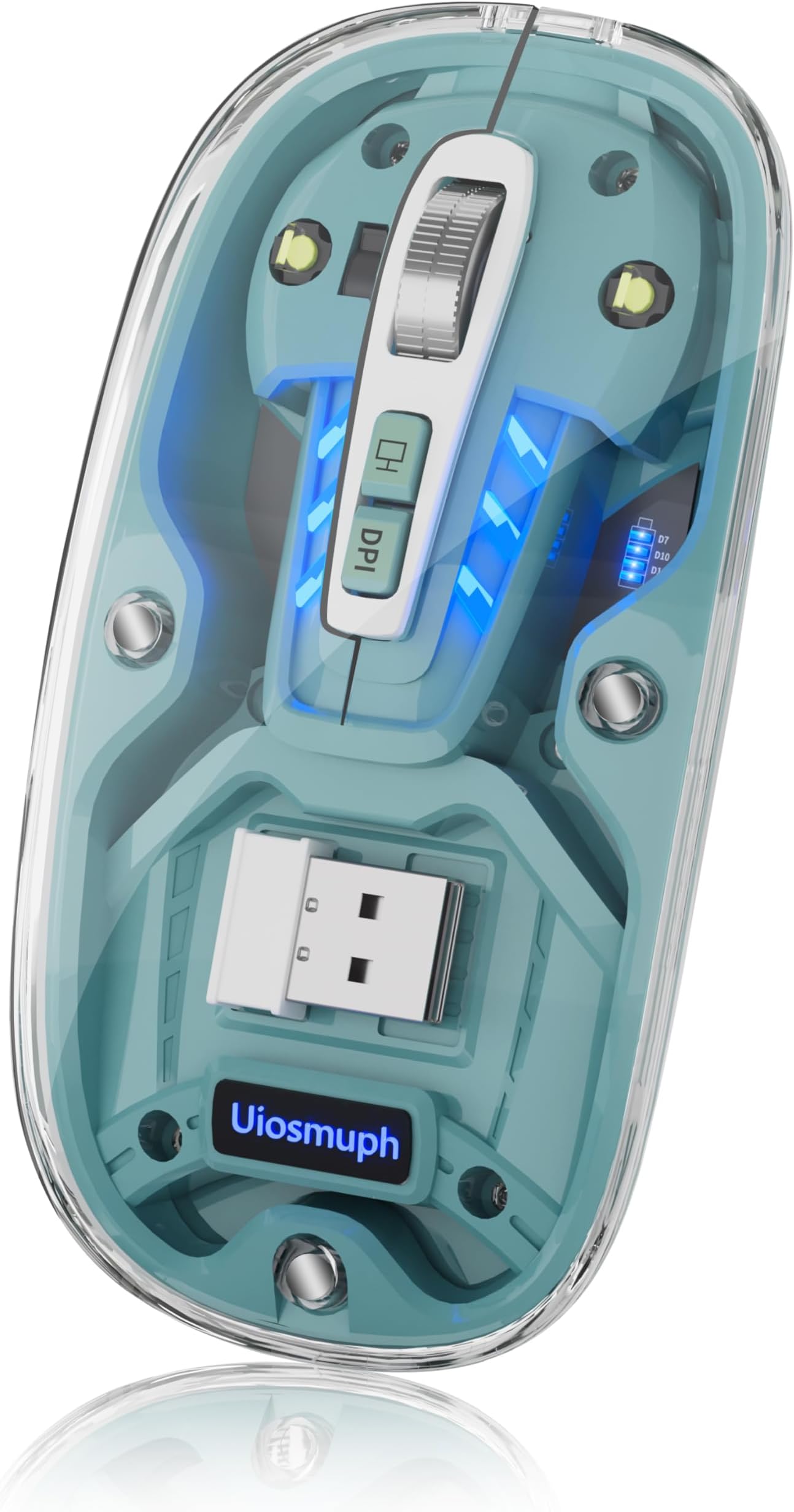 Amazon.com: WIWU Tri-Mode Wireless Mouse USB C Rechargeable ...