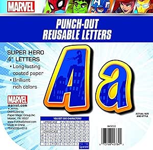 Eureka Marvel Avengers Large Deco Letters Classroom Decorations for ...
