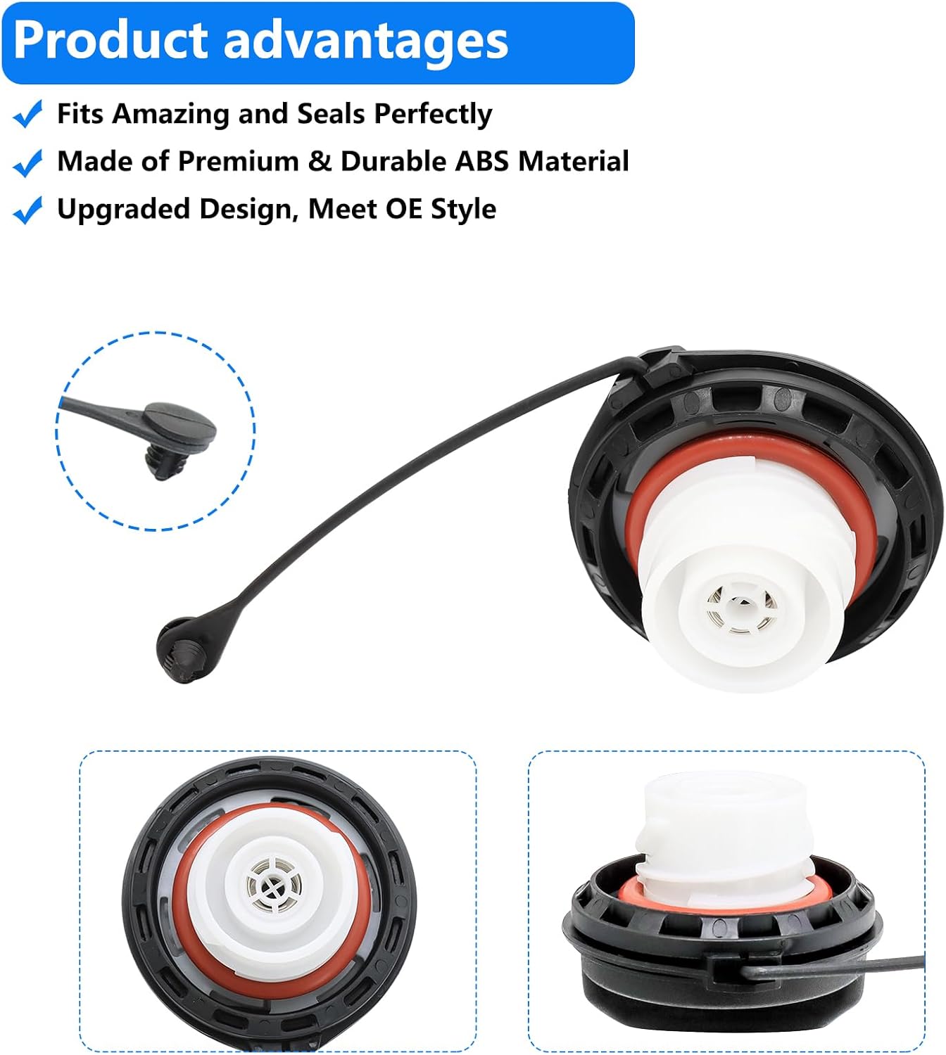 Tapa de gasolina FC1089 compatible con Ford F150 F250 F350 Focus ...