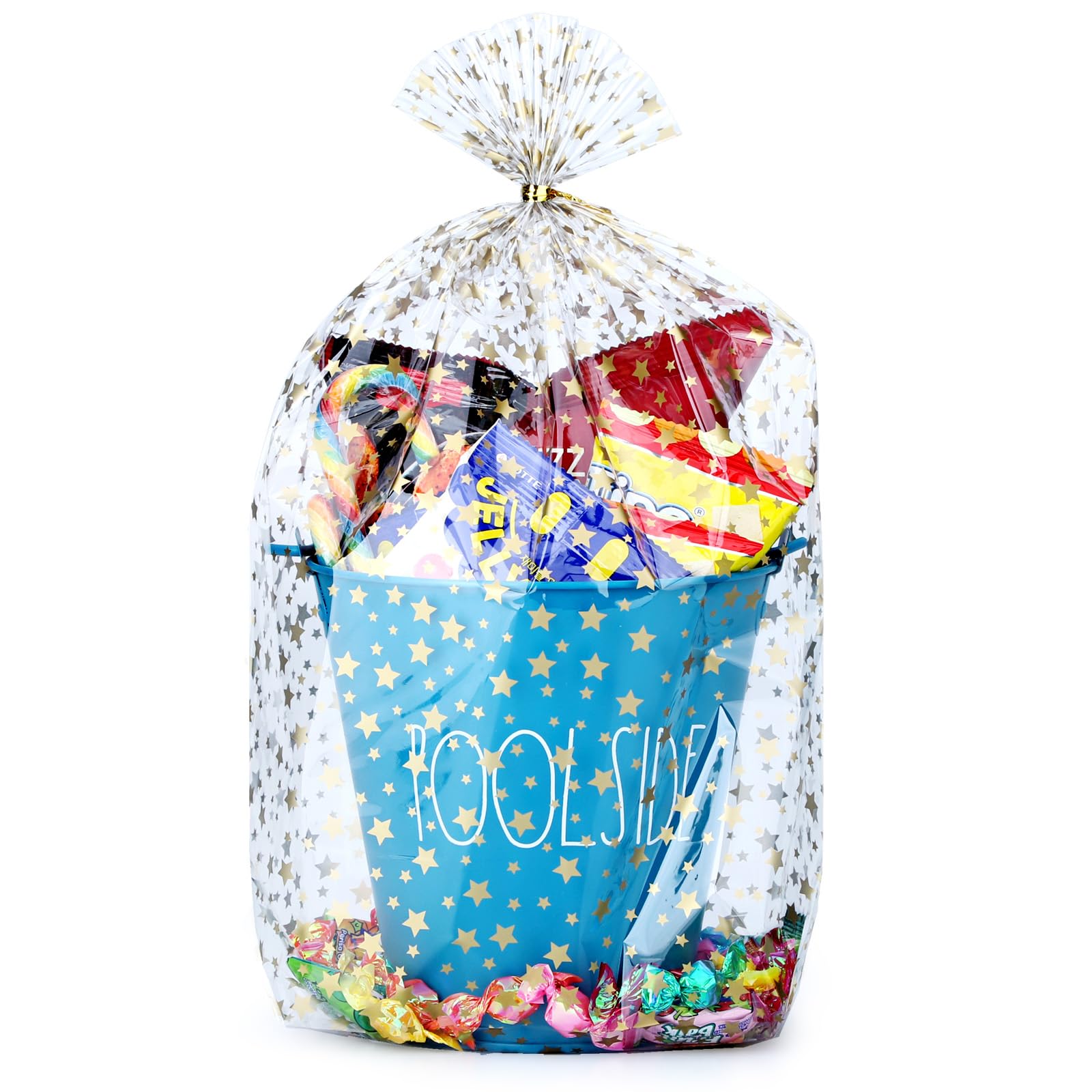 Amazon.com: ZIMCEMS 50Pcs 11X14 inch Bottom Gusset Bags Gold Star ...