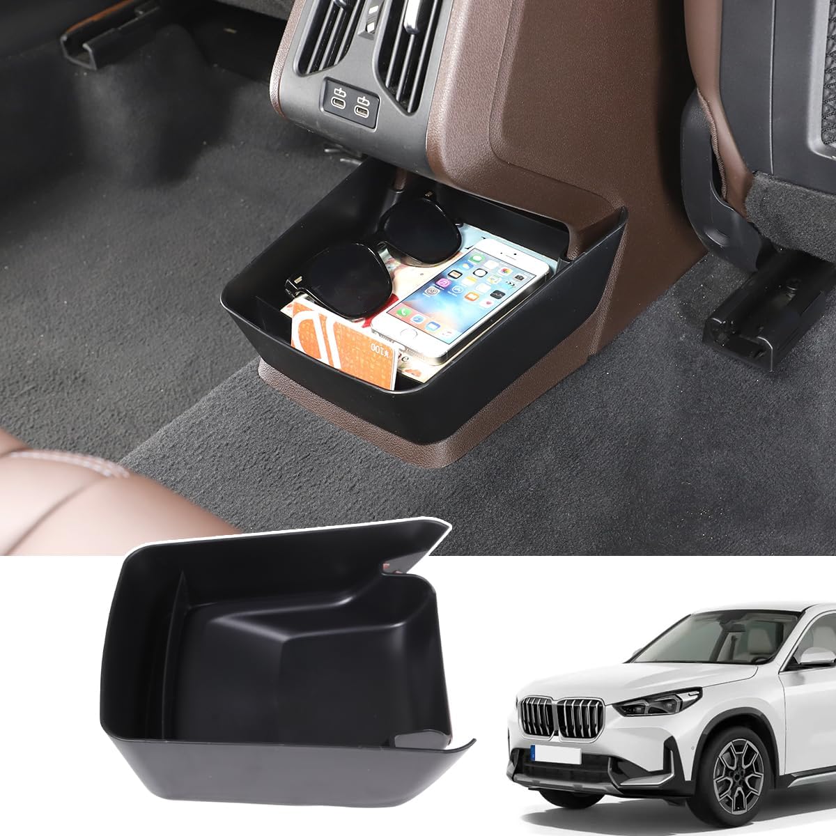 Amazon.com: JONKOKO Car Center Console Storage Box For BMW X1 U11 2023 ...