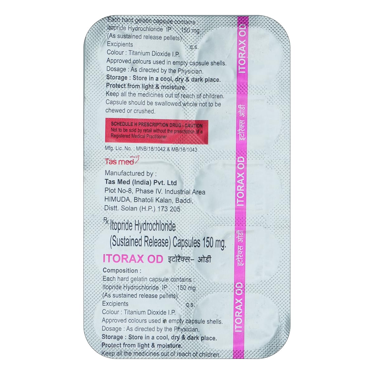 Itorax OD - Strip of 10 Capsules : Amazon.in: Health & Personal Care