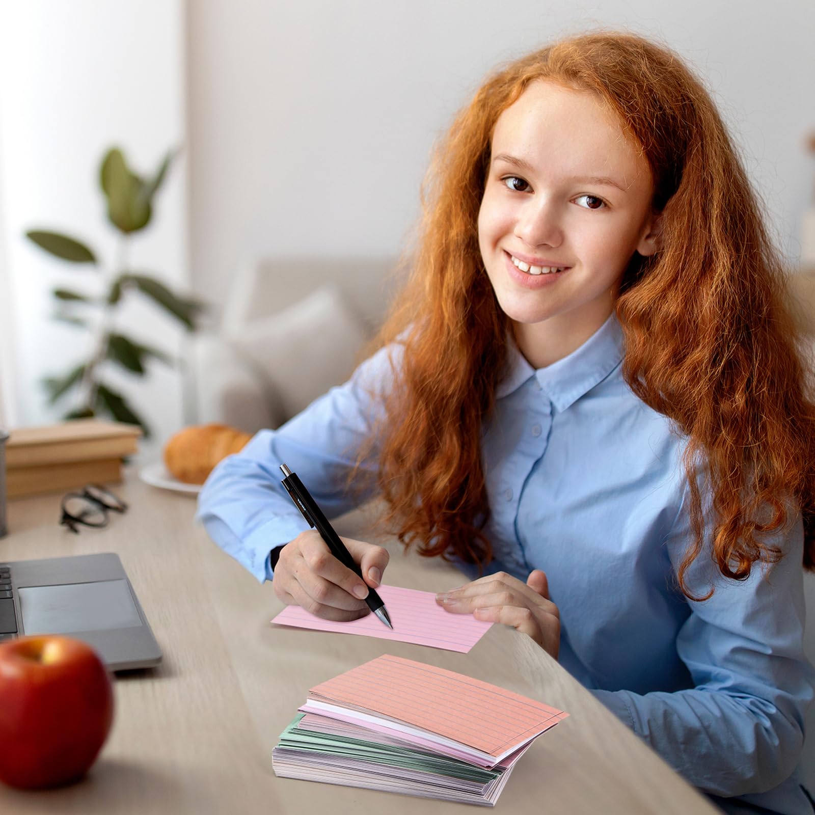 Snapklik.com : Fainne 2100 Pcs Ruled Index Cards Assorted Color Note ...