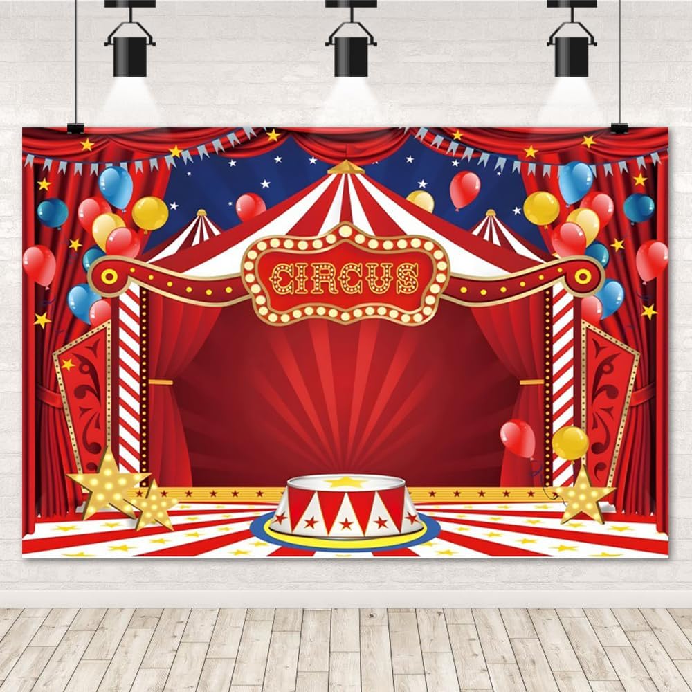 Circus Backdrop Red Curtain Carnival Theme Nepal | Ubuy