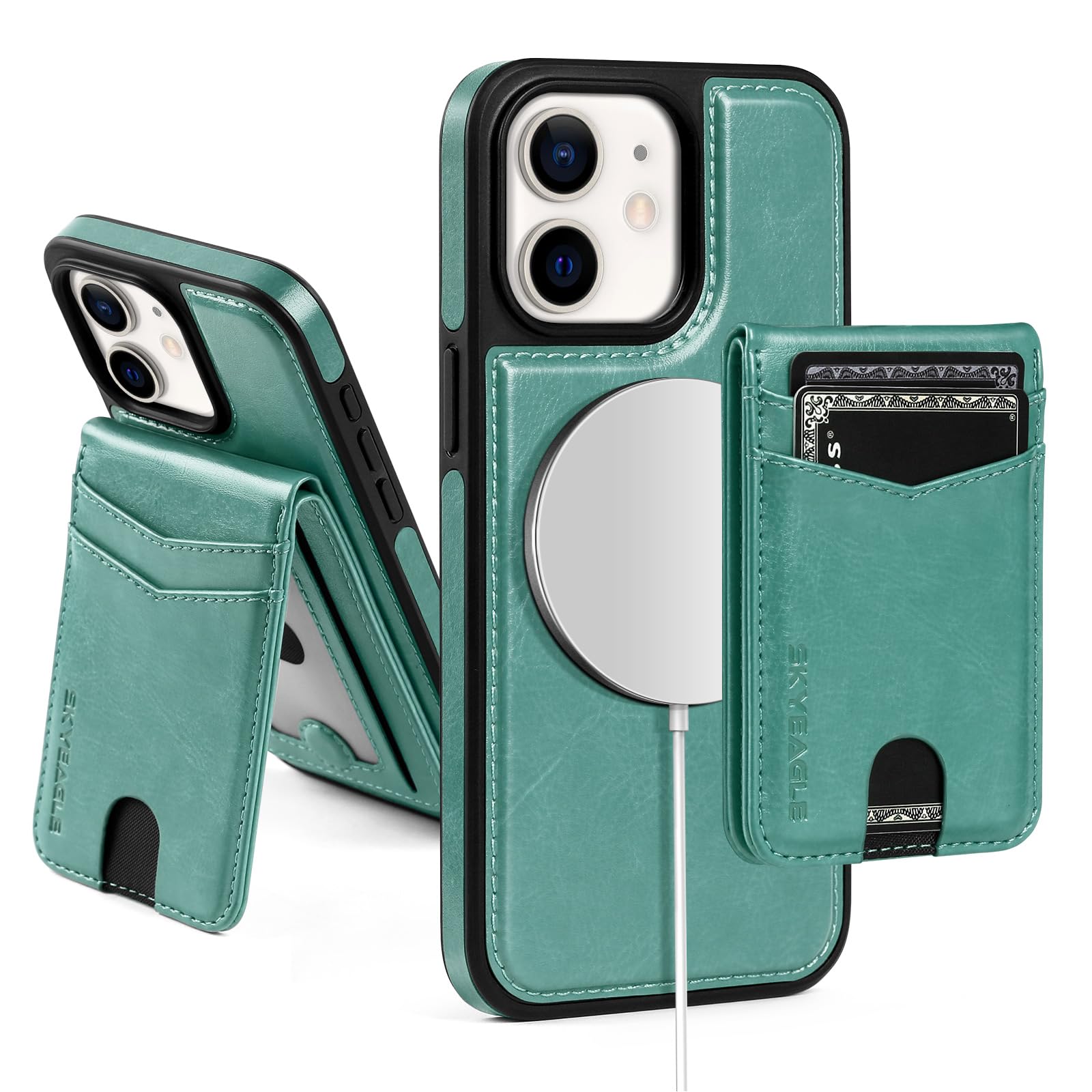 Amazon.com: SkyEagle for Compatible Magsafe Magnetic 2 in 1 Detachable iPhone 11 Wallet Case ...