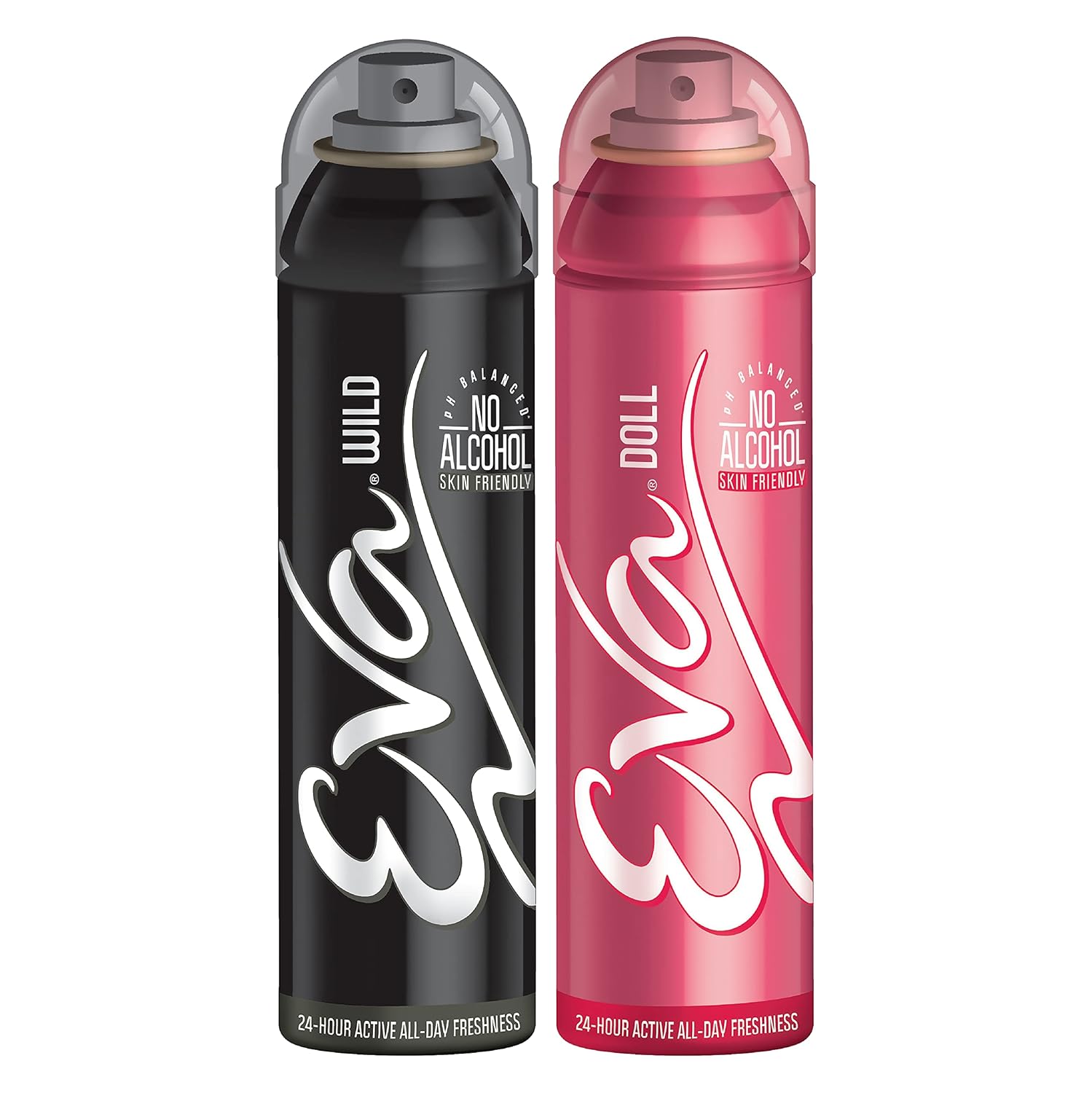 Eva Deodorant Spray Wild and Doll for Women, 150ml Each (Pack of 2 ...