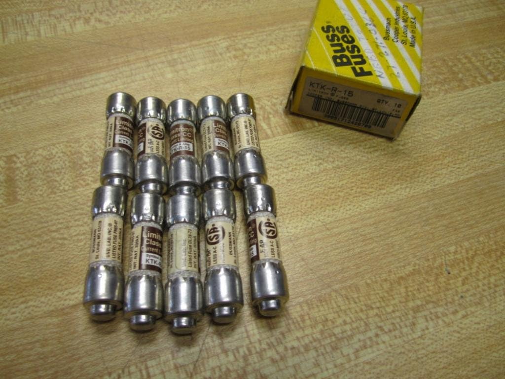 Bussmann KTK-R-15 Limitron KTKR15 Fuse 15A 600V (Pack of 10) - Amazon.com
