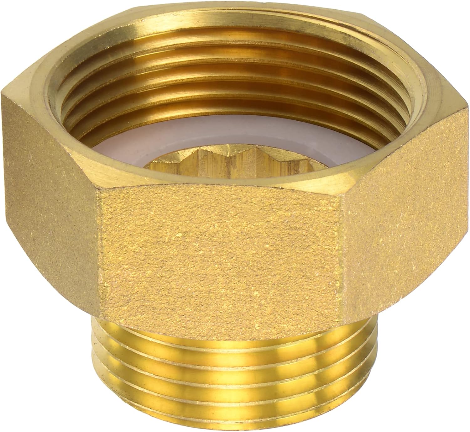 M METERXITY Brass G1 Male to G1-1/4 Female Reducer Hex Pipe Fitting ...