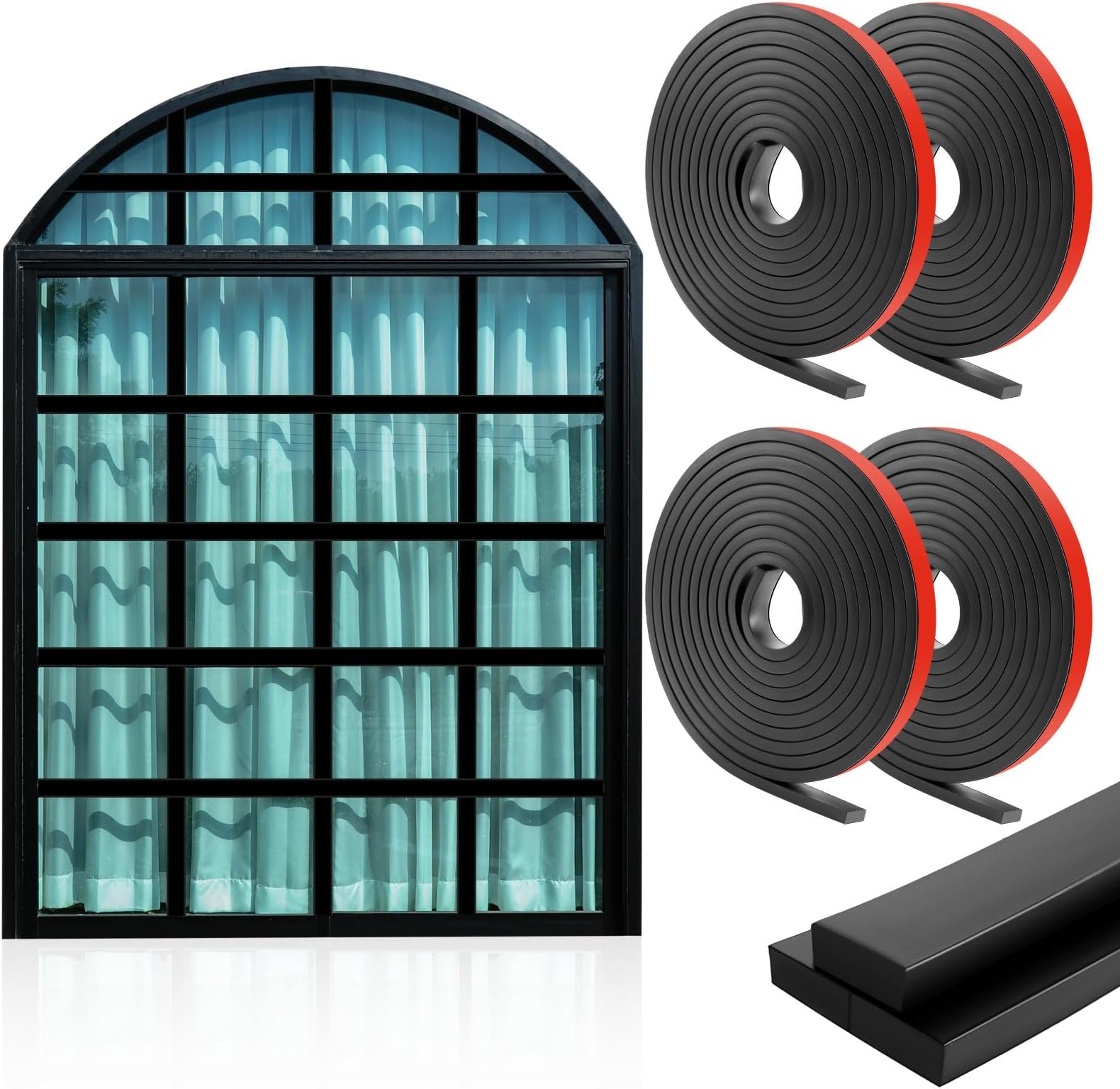Amazon.com: Pangda 4 Rolls Window Grille Inserts Grid Kit 15 ft x 4/5 ...