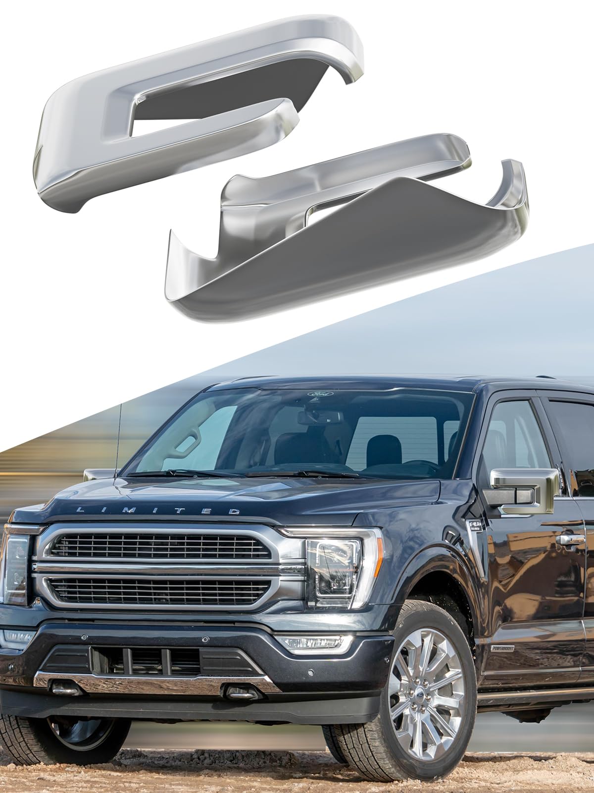 Chrome Mirror Covers Ford F150 2000 Chome Mio Caps Fit Fo Fod F150 2021 ...