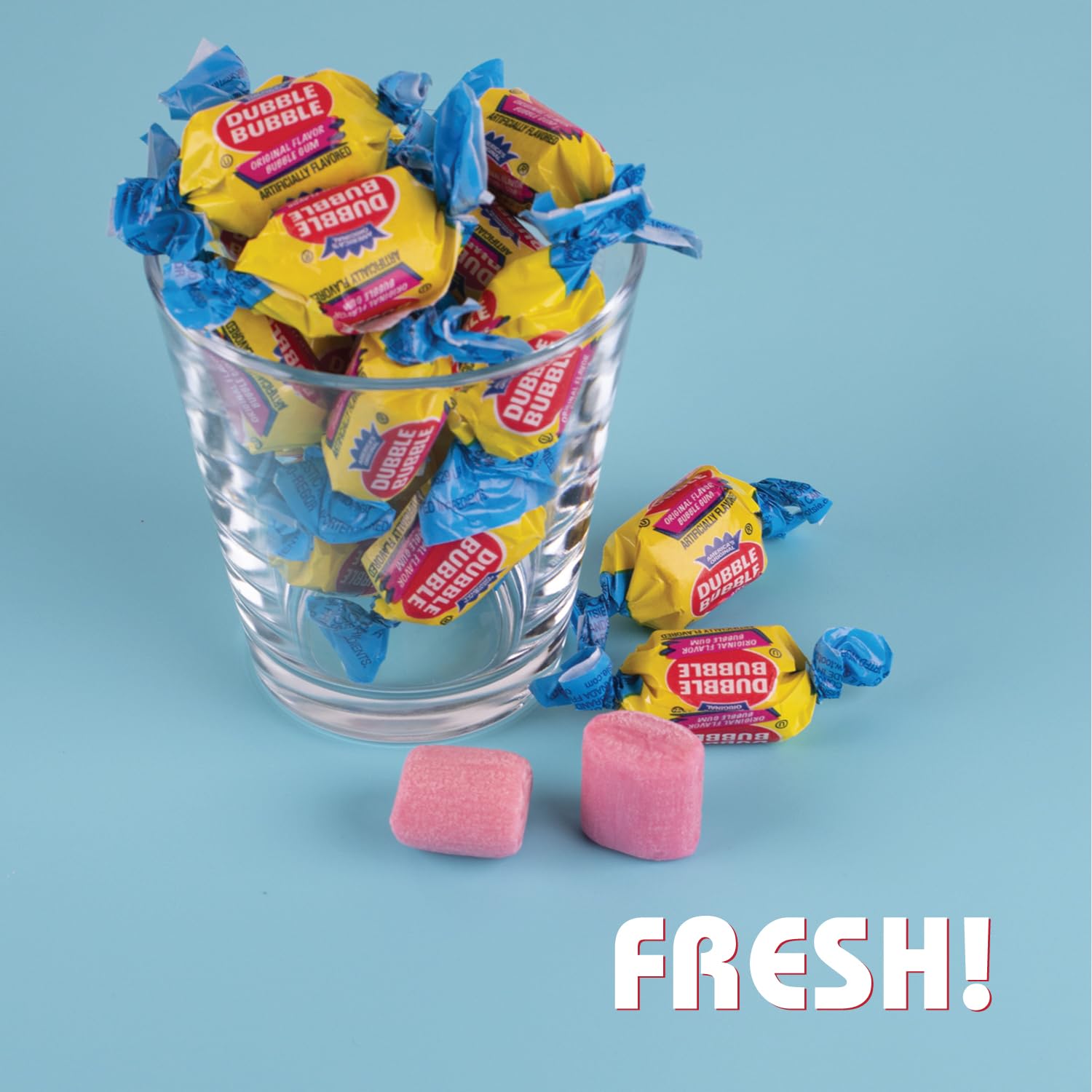 Chicle de doble burbuja, envuelto individualmente, 2 libras, chicle ...