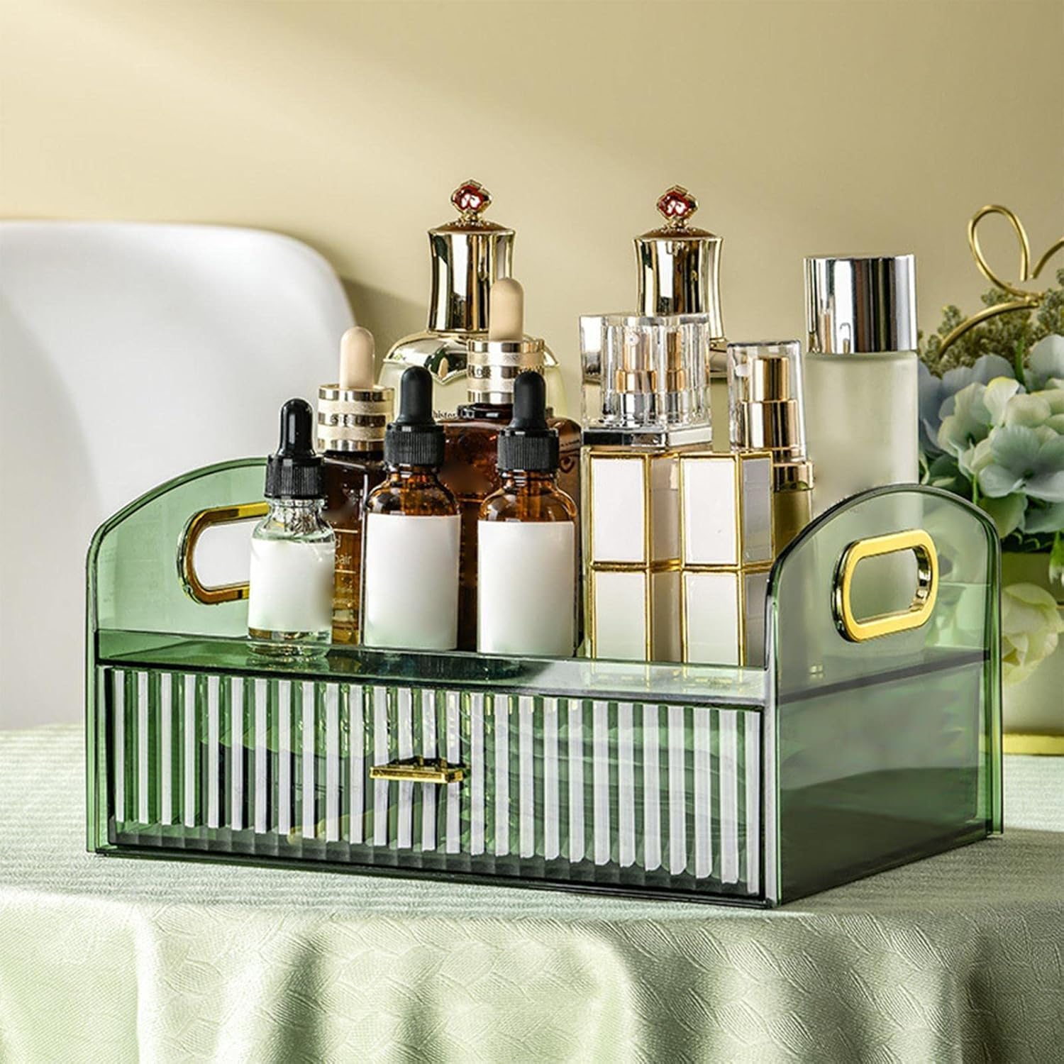 Furret Make Up Organiser for Vanity Stackable Cosmetics Organizer and ...