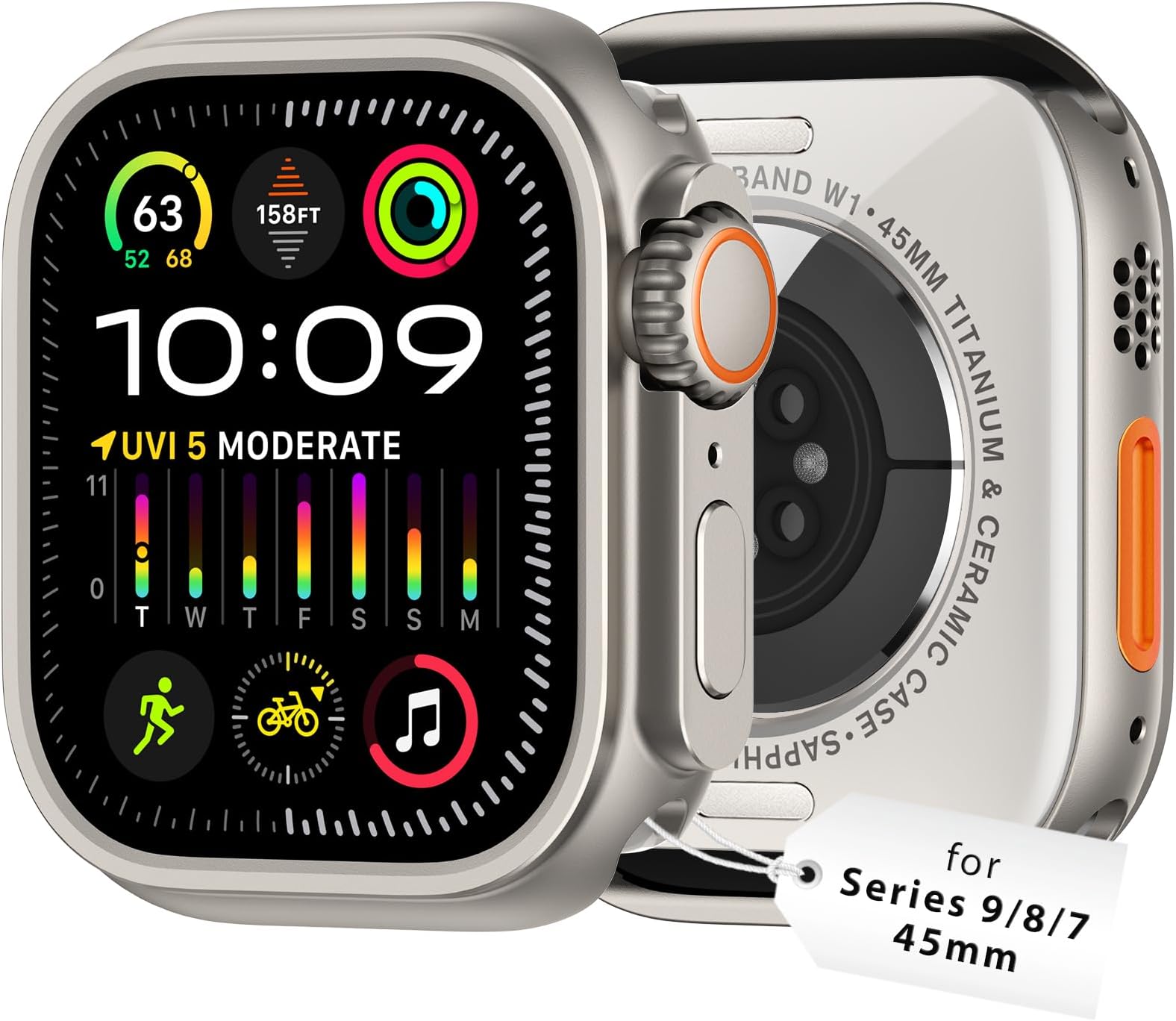 Amazon.com: SUPCASE for Apple Watch Series 9 45mm Band with Case ...