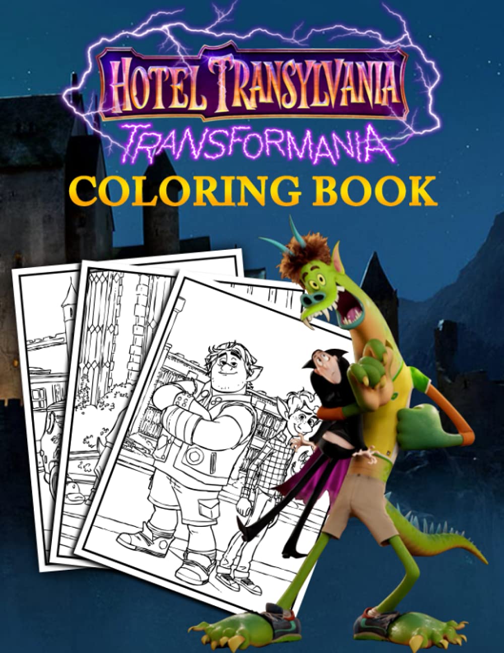 Buy Hotel Transylvania Transformania Coloring Book: 50 One Sided ...
