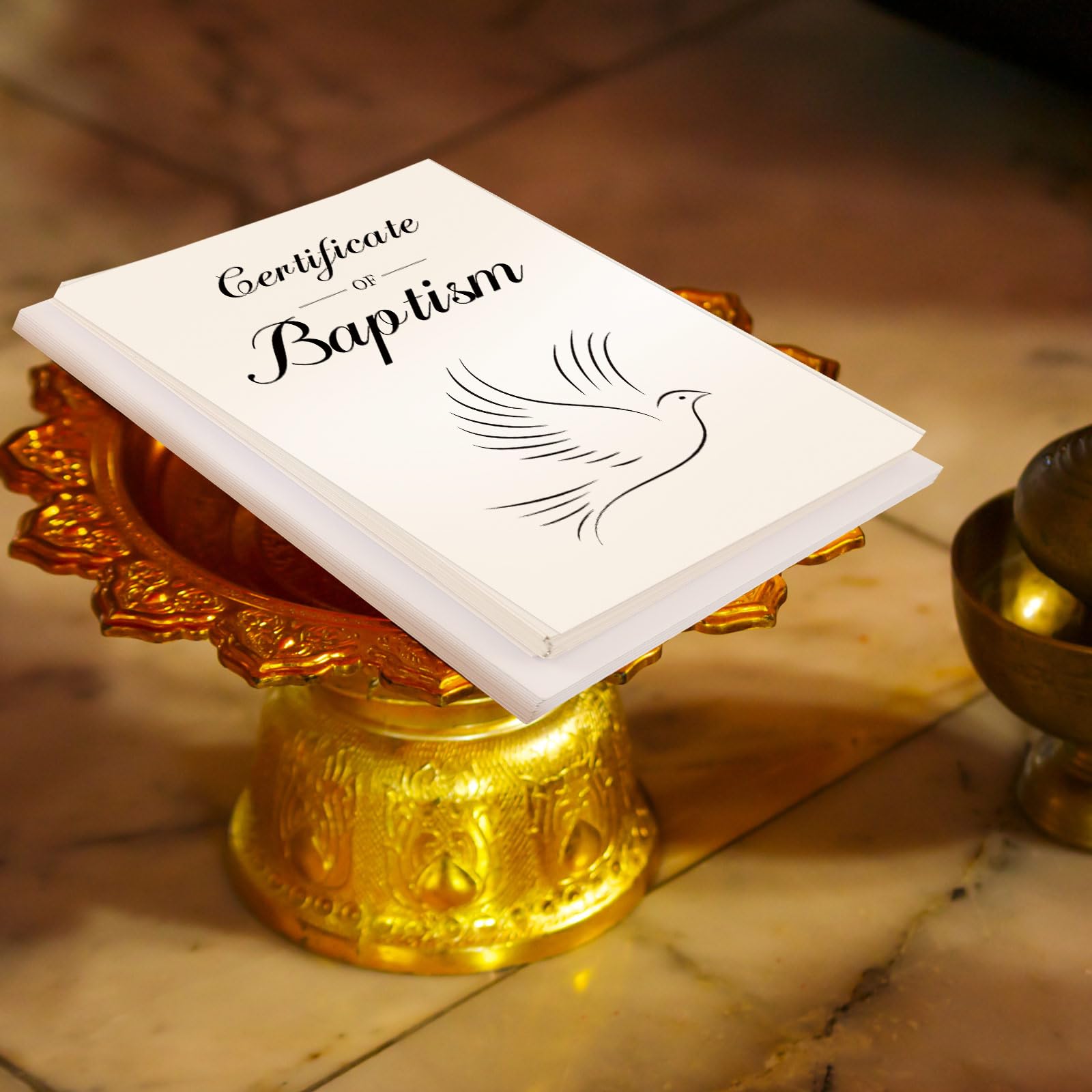 Snapklik.com : Tenare 12 Sets Baptism Certificates For Church Baby ...