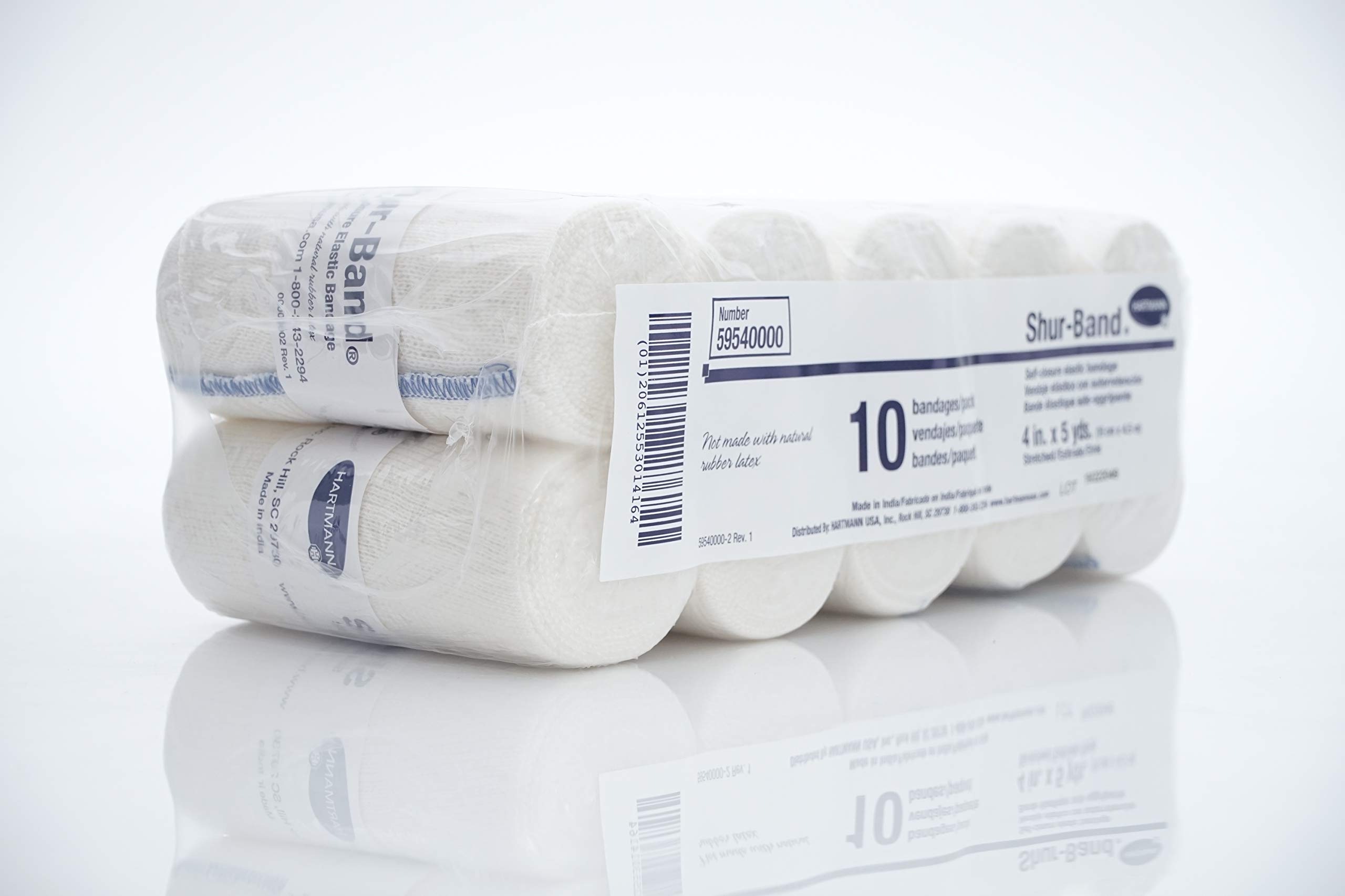 HARTMANN CONCO SHUR-Band LF Elastic Bandages, 4" X 5YDS, Standard ...