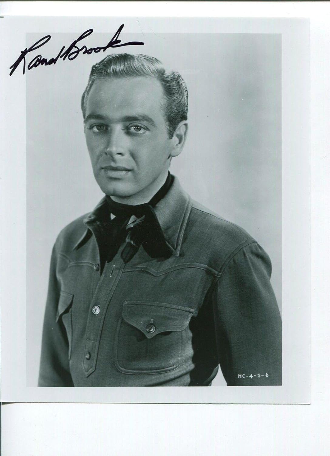 Rand Brooks Gone With The Wind Rin Tin Tin Western Star Signed Autograph Photo - Autographed NHL ...