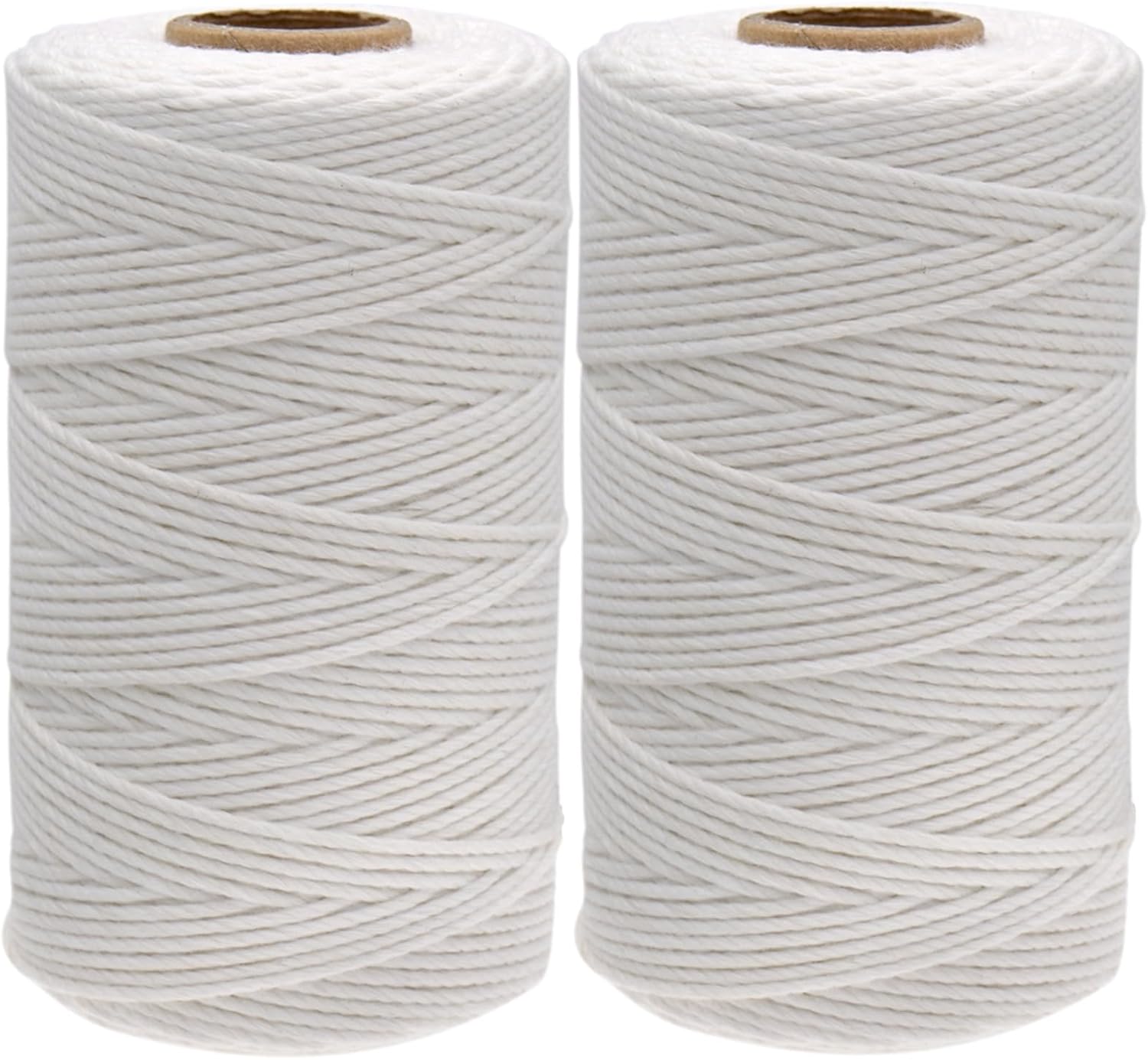 KINGLAKE 200m White Cotton Twine String, 2mm Butchers String Bakers ...