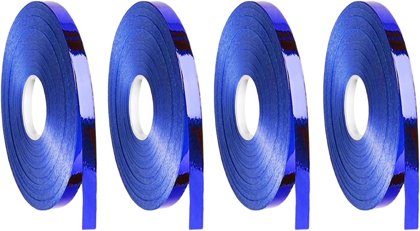 200m Royal Blue Ribbon for Balloon,5mm Shiny Curling Ribbon Sting for ...