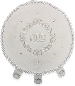 Amazon.com: Majestic Giftware Passover Seder Round Matzah Cover with ...