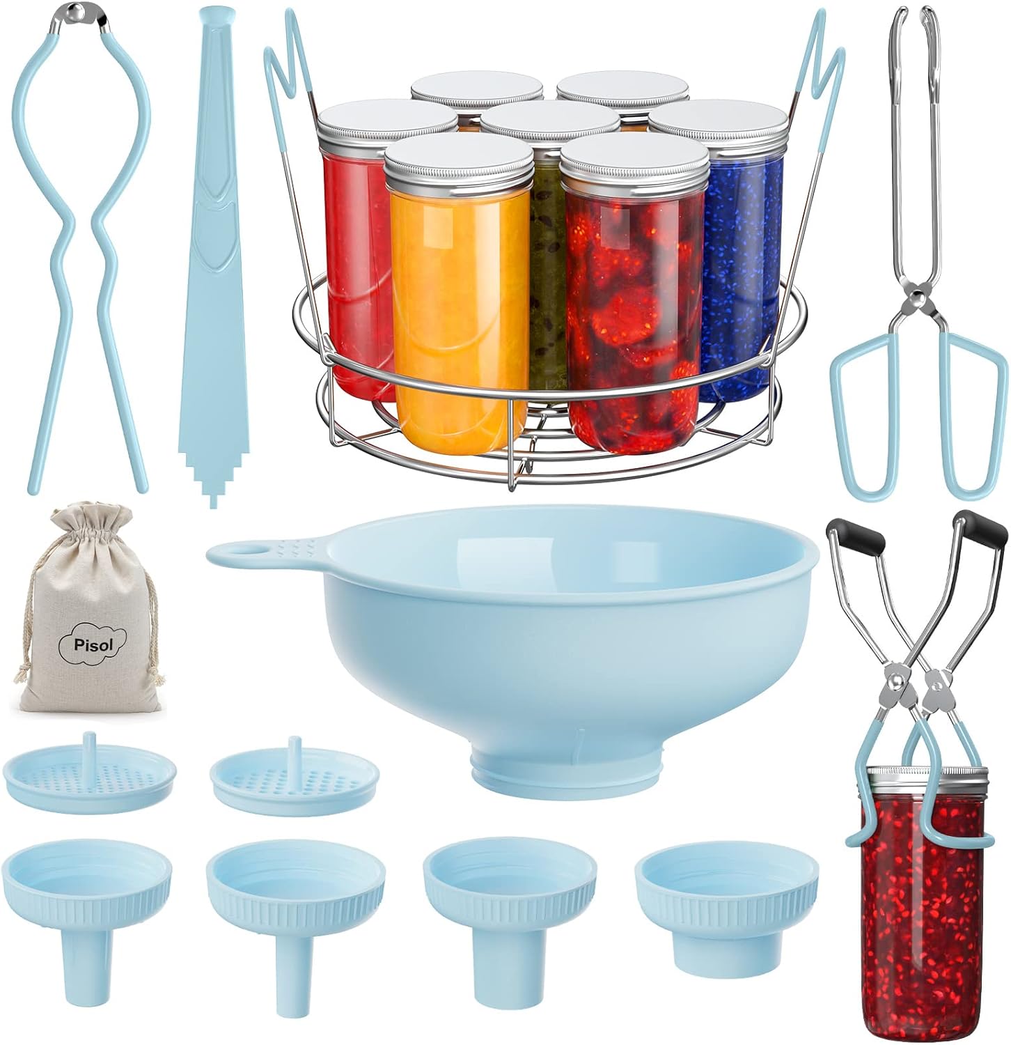 Amazon.com: Pisol Canning Supplies Starter Kit, Canning Tools Set with ...