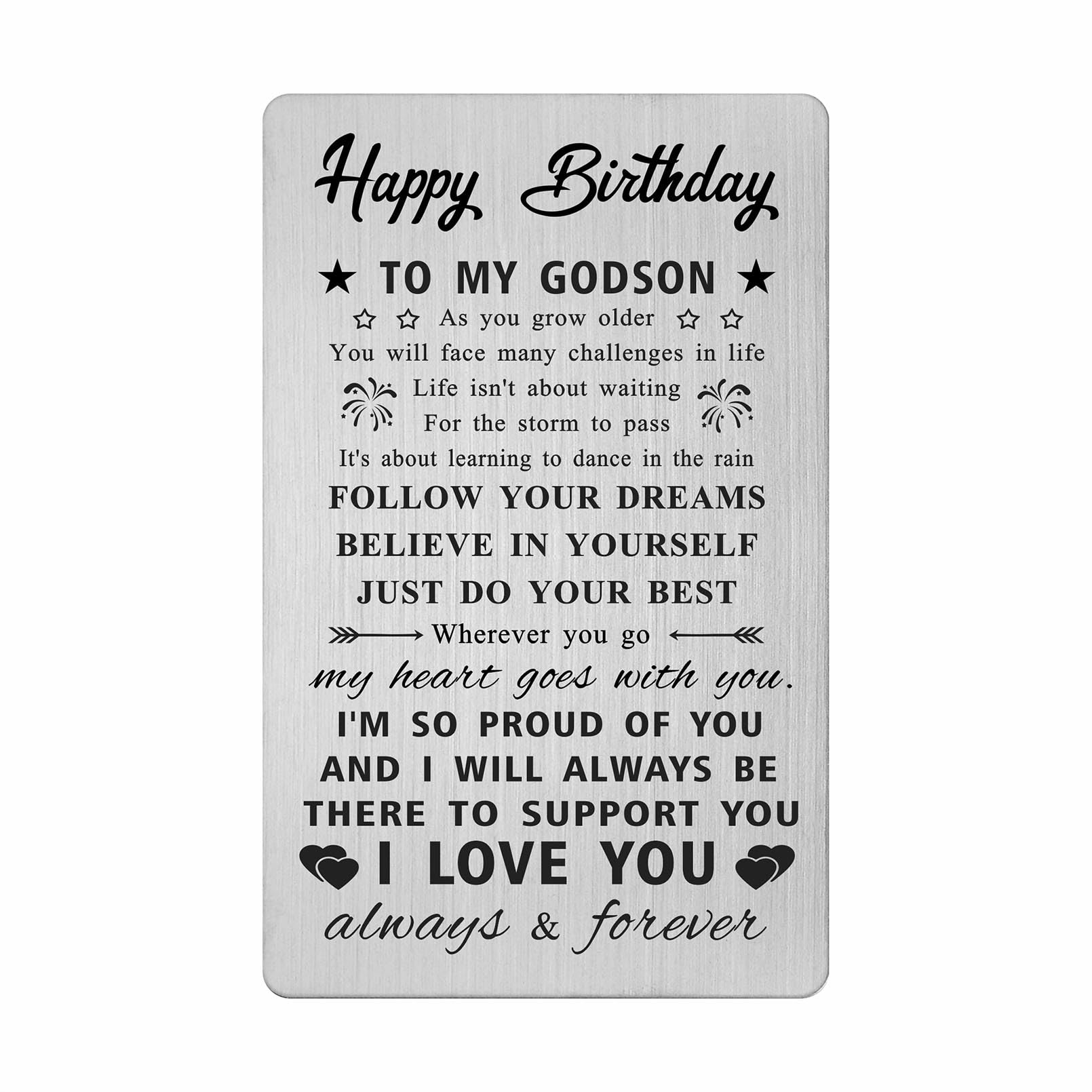 HYHYDHP Godson Birthday Card - Godson Birthday Cards Gift for Men Boys ...