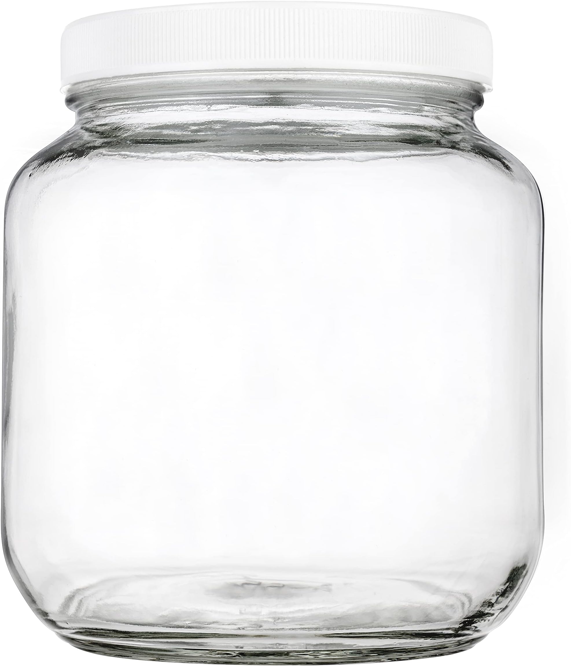 Amazon.com: 2 Pack Half Gallon Mason Jar - Glass Jar Wide Mouth with ...