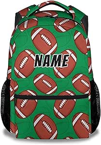 Amazon.com | FLEXIMX Custom Football Backpack for Boys, 16 Inch Green ...