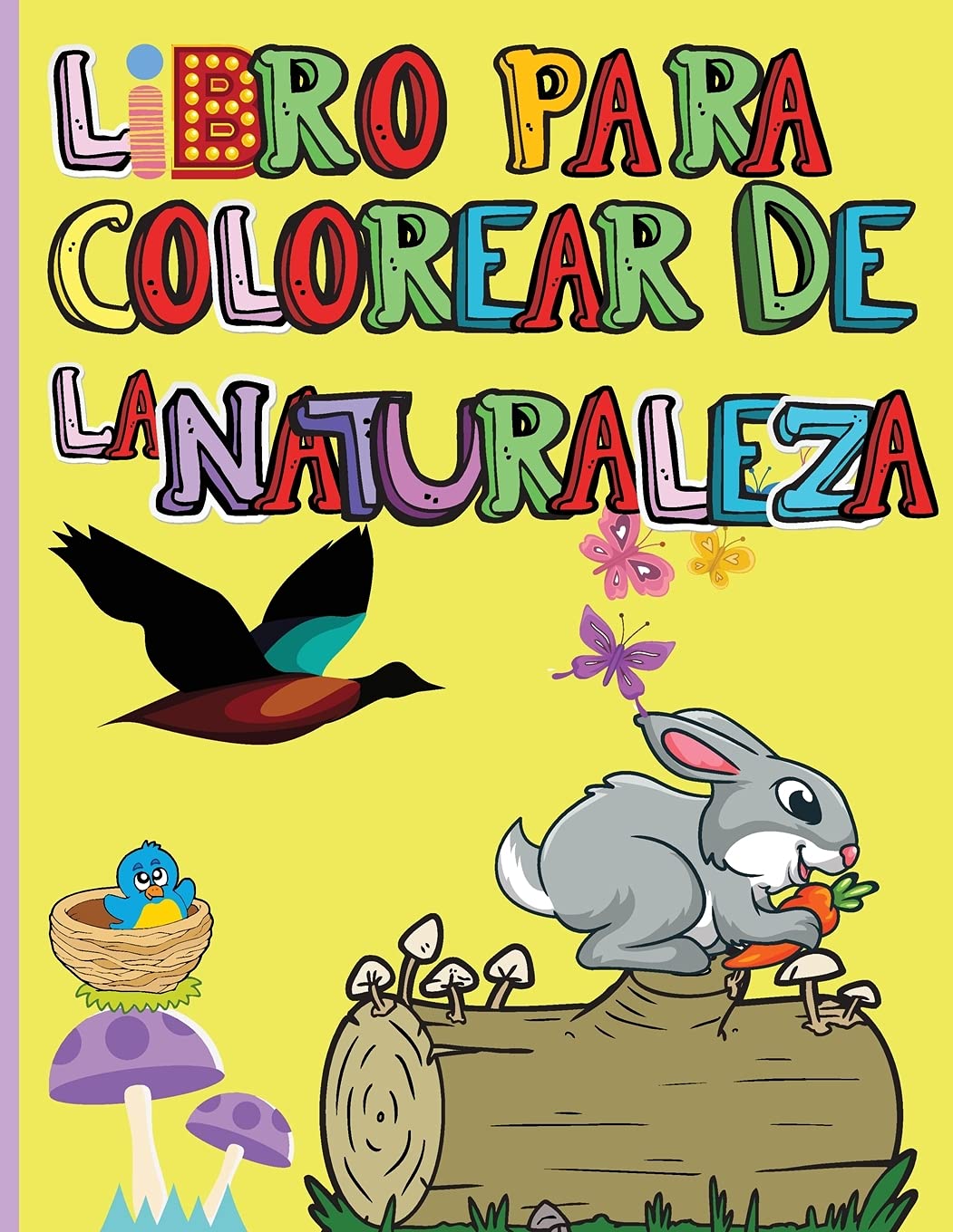 Libro Para Colorear De La Naturaleza Animales Asombrosos Pajaros ...