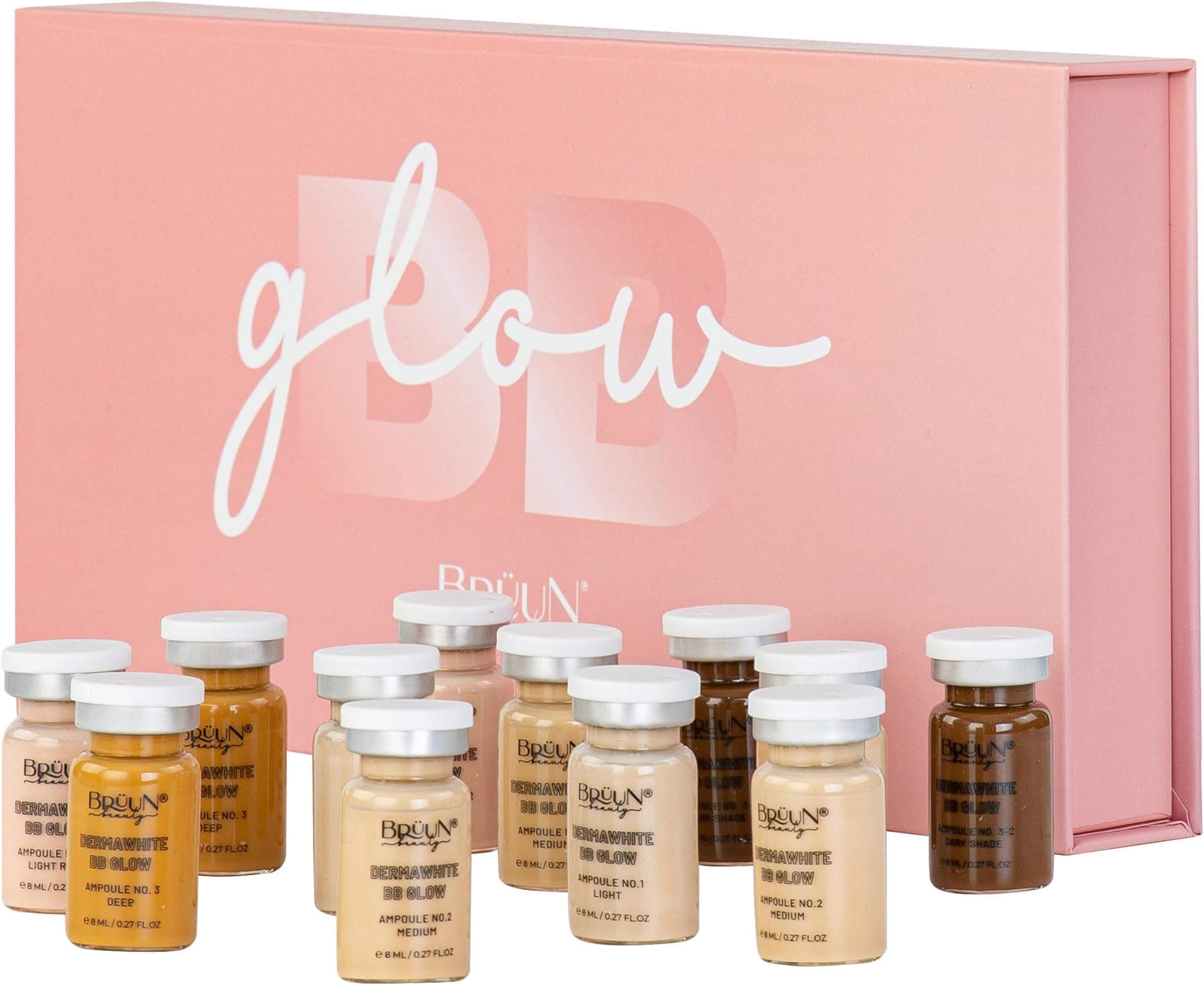 Amazon.com: BRÜUN BB Glow Starter Kit of 12 Vials for Spa and School ...