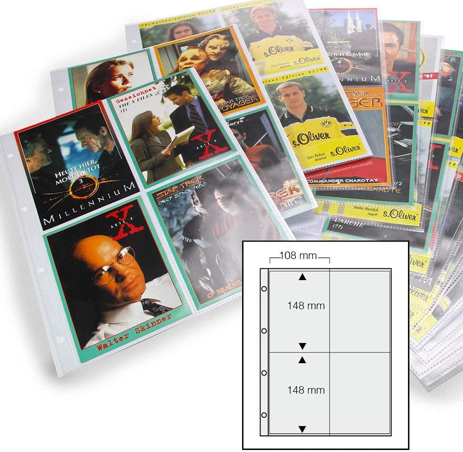 SAFE 5475C Autogram Card Covers 100 Pieces | Photo Covers 10 x 15 cm ...