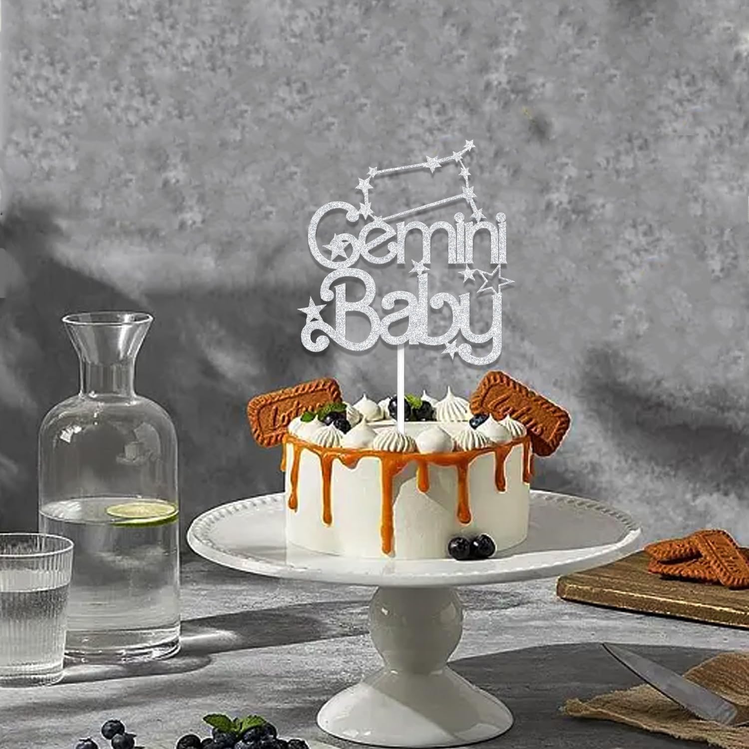 Snapklik.com : Gemini Baby Cake Topper, Gemini Birthday Cake Decor For ...