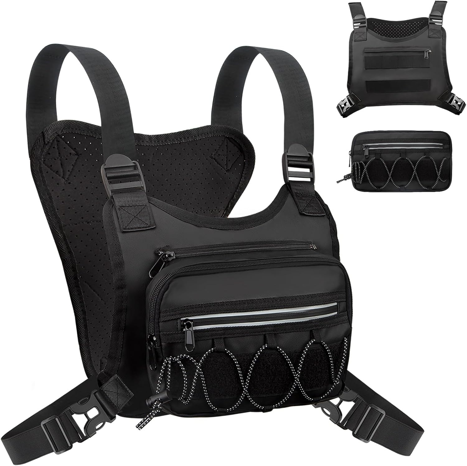 Amazon.com: CITYCHASE Chest Bag for Men, Detachable Tatical Sports ...