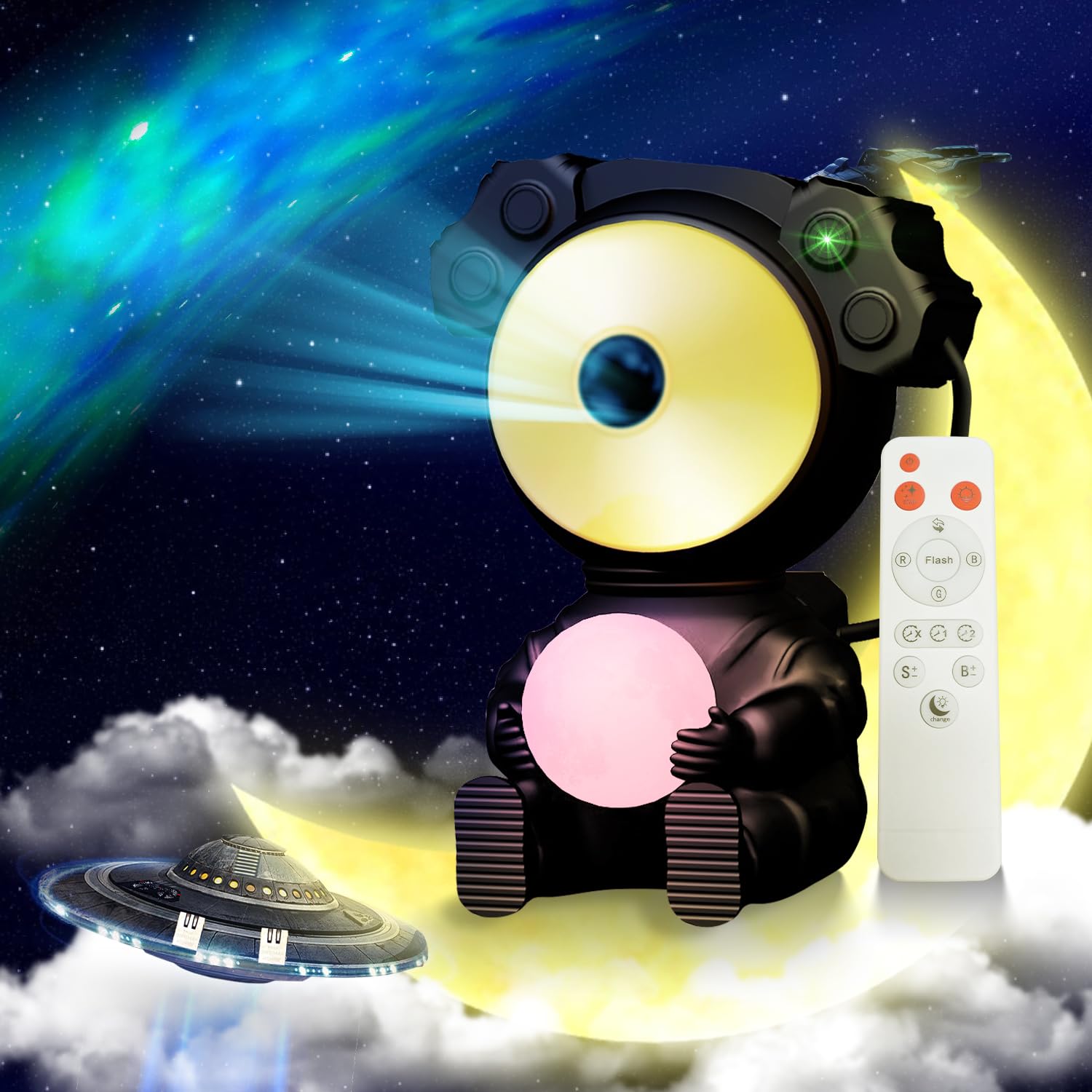 wonhag Astronaut Galaxy Projector Star Projector Nebula LED Ceiling ...