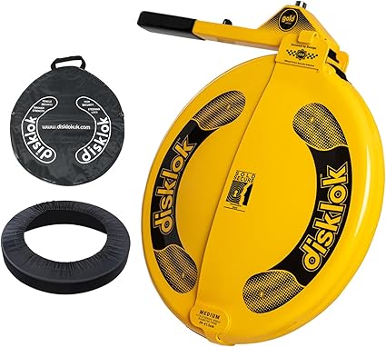 Disklok Gold Security Edition Combo Pack Car Steering Wheel Cover Anti ...
