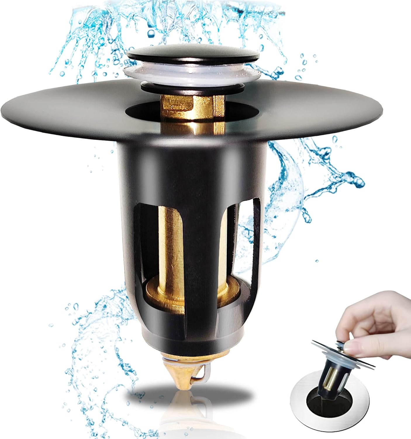 Amazon.com: Universal Sink Drain Stopper, Pop Up Drain Stopper for ...