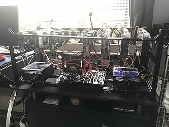 Amazon.com: Veddha V3C 8-GPU Mining Case Aluminum Stackable Mining Rig ...