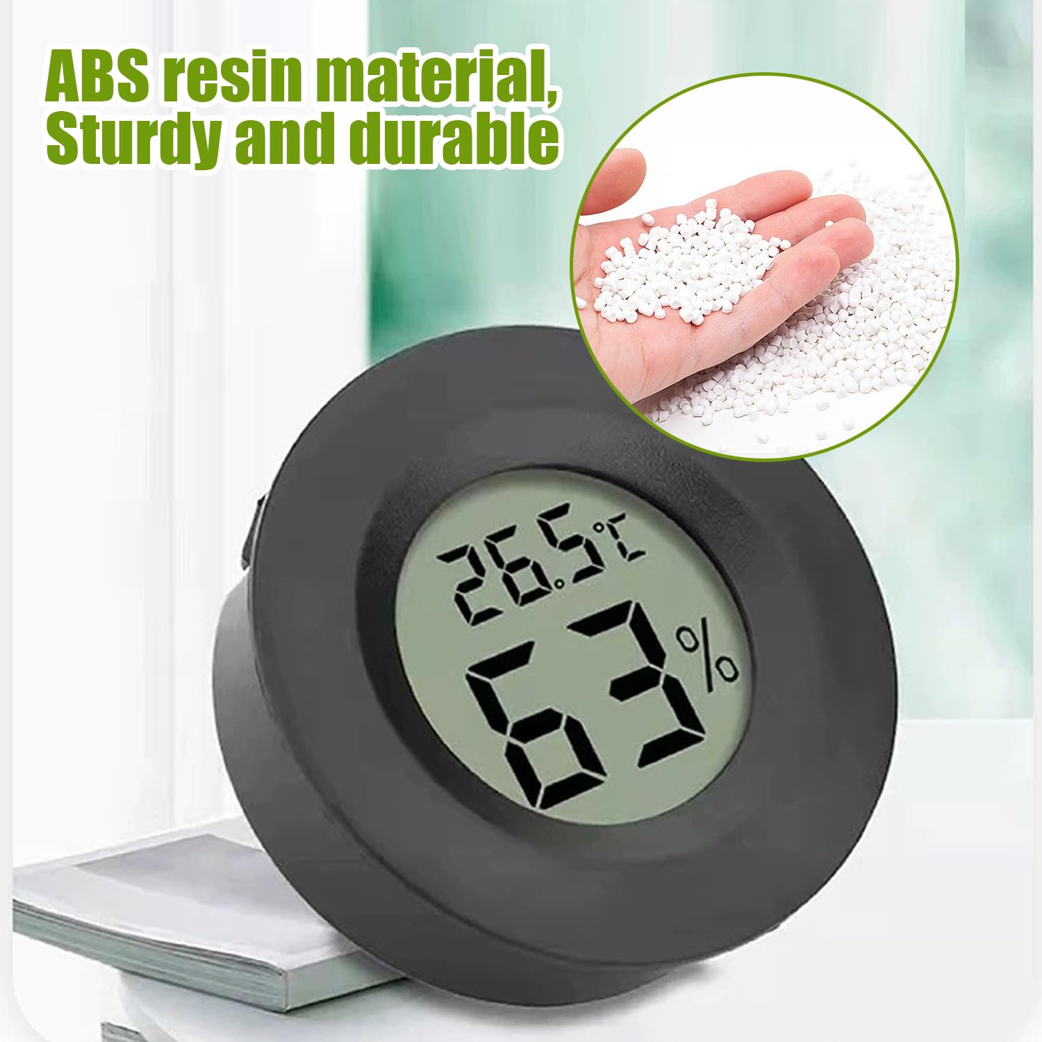 Reptile Thermometer, 2 Pcs Digital Hygrometer Thermometer Gauge, Reptile Thermostat for Bearded ...