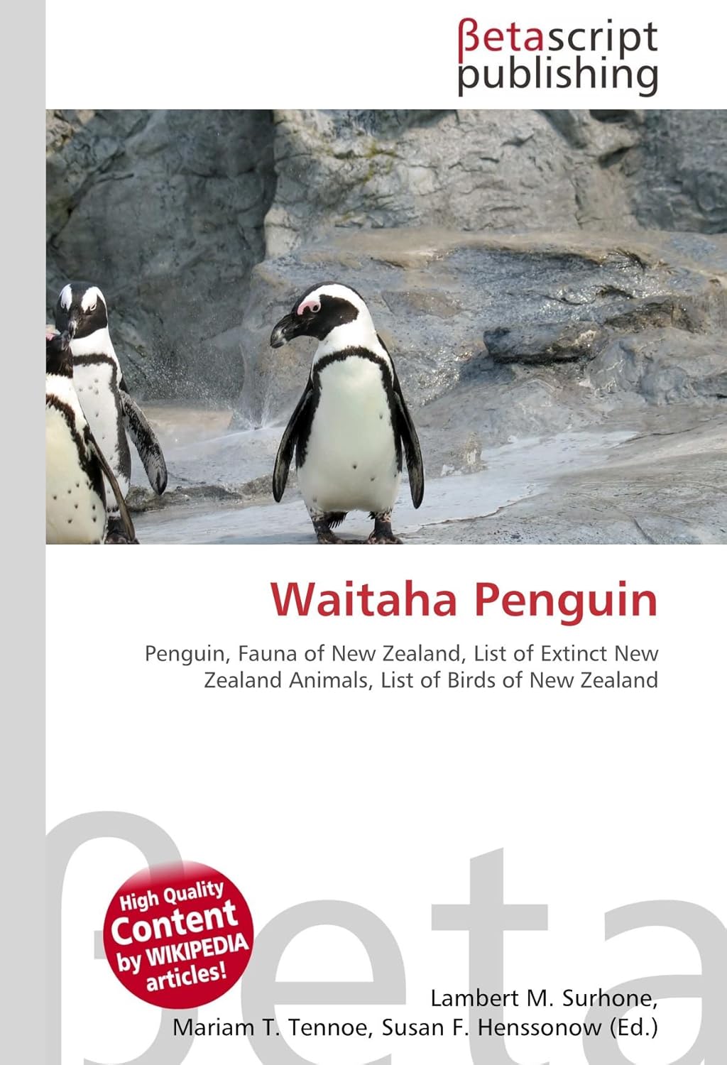 Amazon.fr - Waitaha Penguin: Penguin, Fauna of New Zealand, List of ...