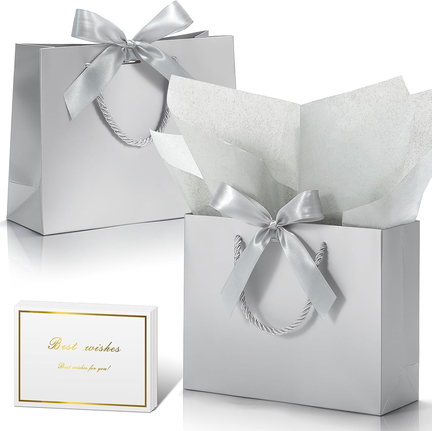 Amazon.com: DOYIDE 30 Pack Gift Bags Medium Size with Ribbon and ...