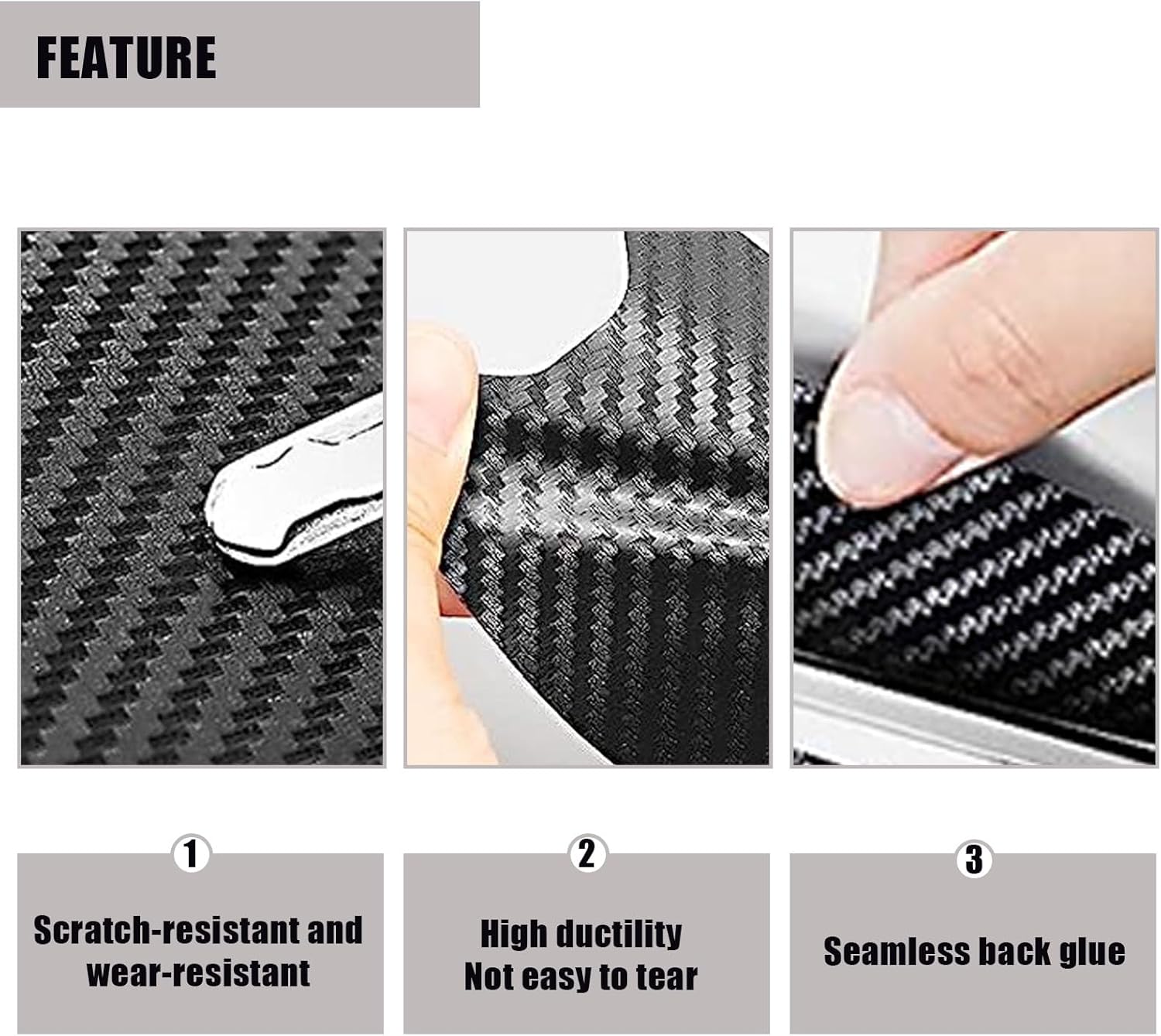 Yumfugu Pack-8 Kit de protección para puerta de automóvil, calcomanías ...