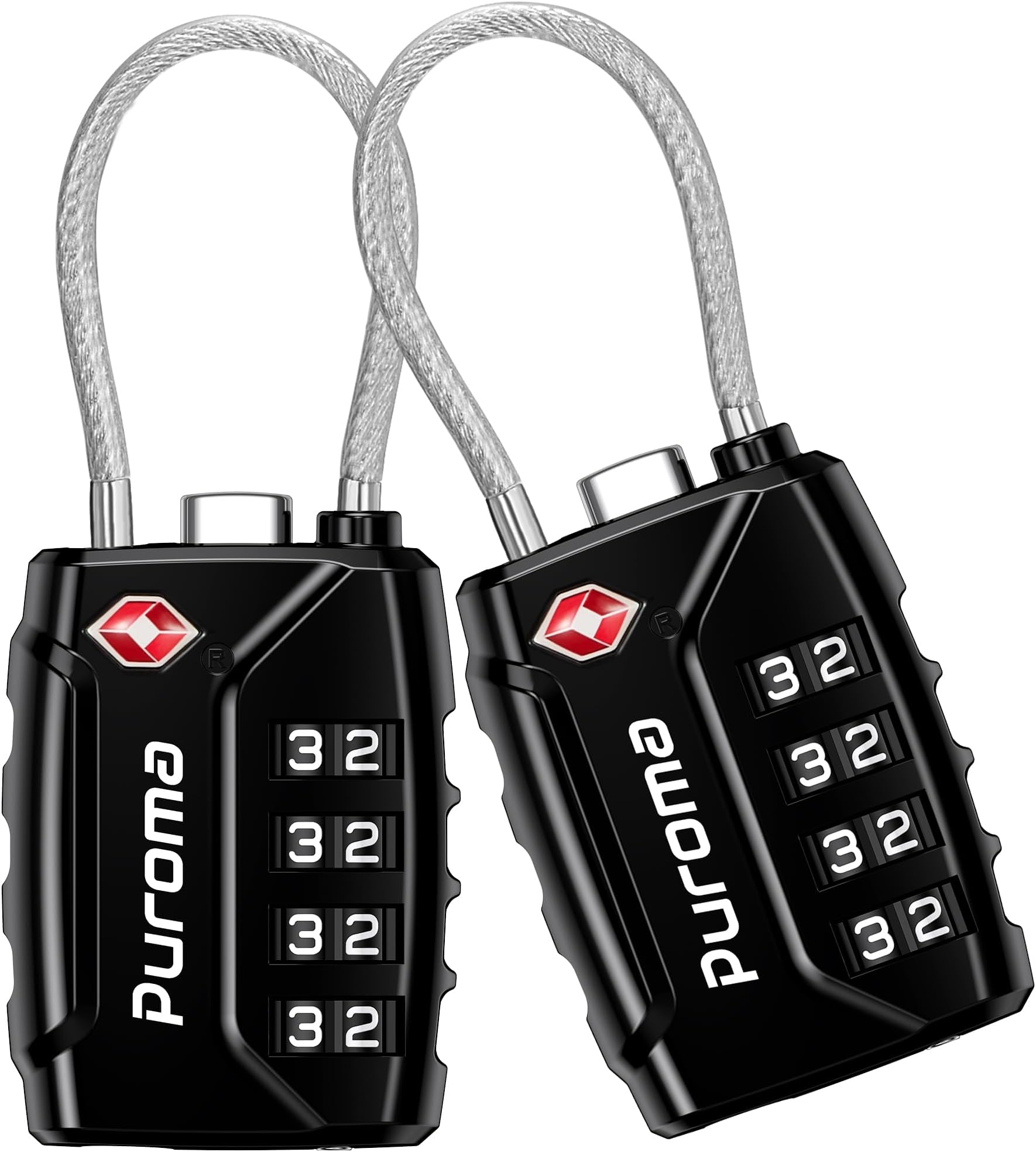 Amazon.com: TSA Luggage Locks (4Pack) - 3 Digit Combination Padlocks ...