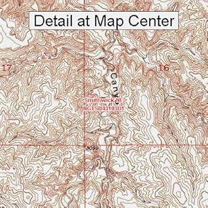 Amazon.com : USGS Topographic Quadrangle Map - Smithwick NE, South ...
