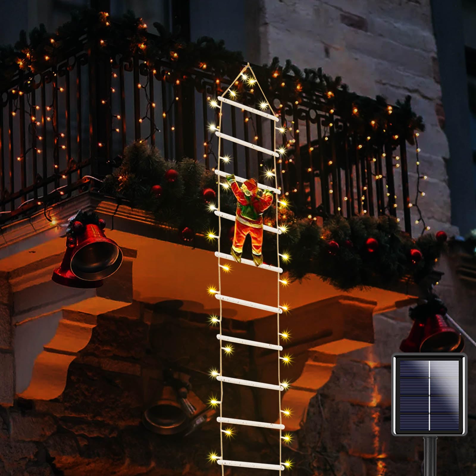 Snapklik.com : Larger Outdoor Christmas Decorations Solar Powered ...