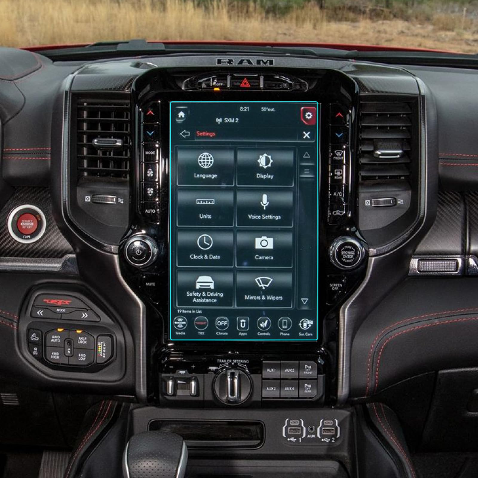 Amazon.com: HiMoliwa Compatible with Ram Screen Protector 12 Inch ...