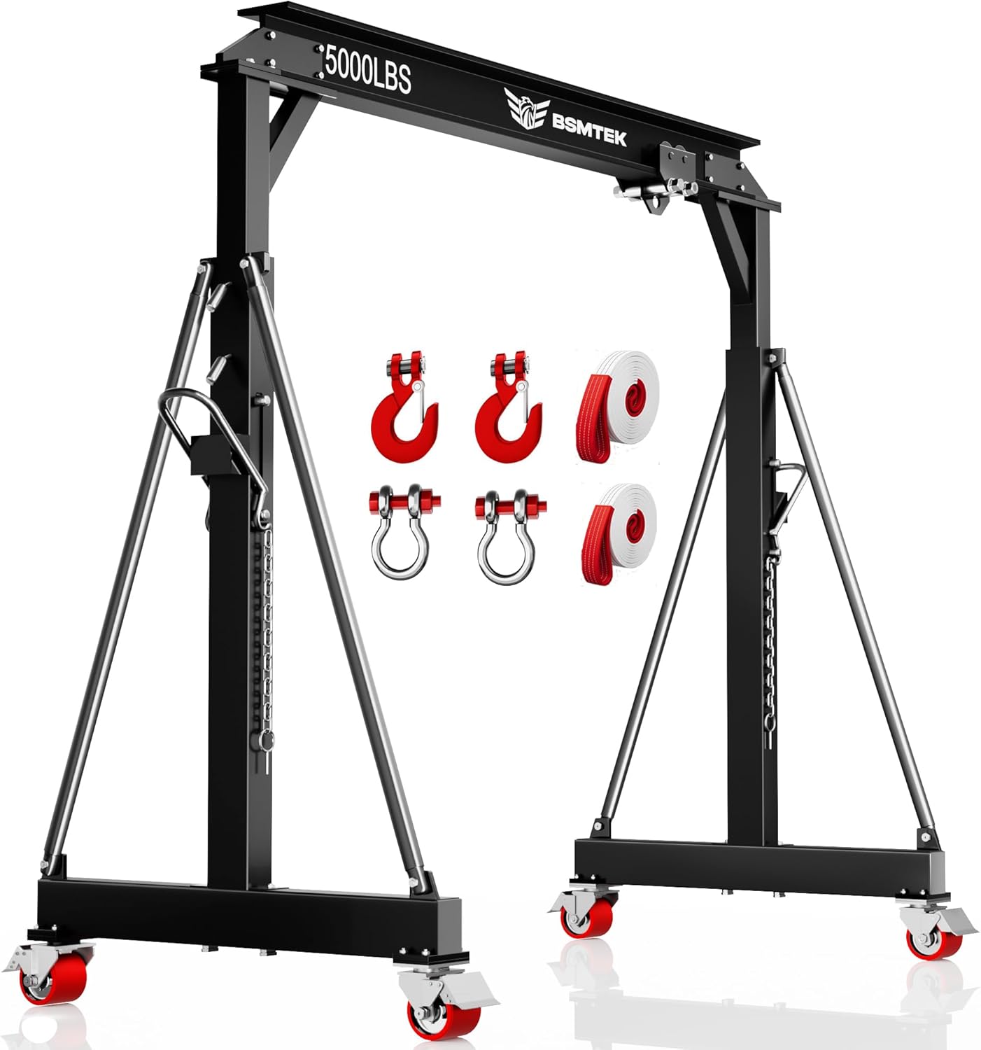 Amazon.com: 2 Ton Gantry Crane, 5000LBS Steel I-Beam Construction ...