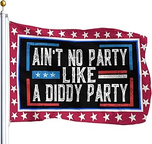 Amazon.com : Funny Flags Flags Ain't No Partys Like A Diddy Partys ...