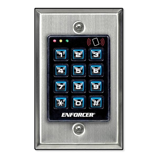 Seco-Larm Enforcer Access Control Keypad with Proximity Reader, Backlit ...