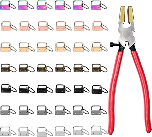 Amazon.com: DAZUINIAO Key Fob Hardware 1 Inch Key Chain Making Kit 42 ...